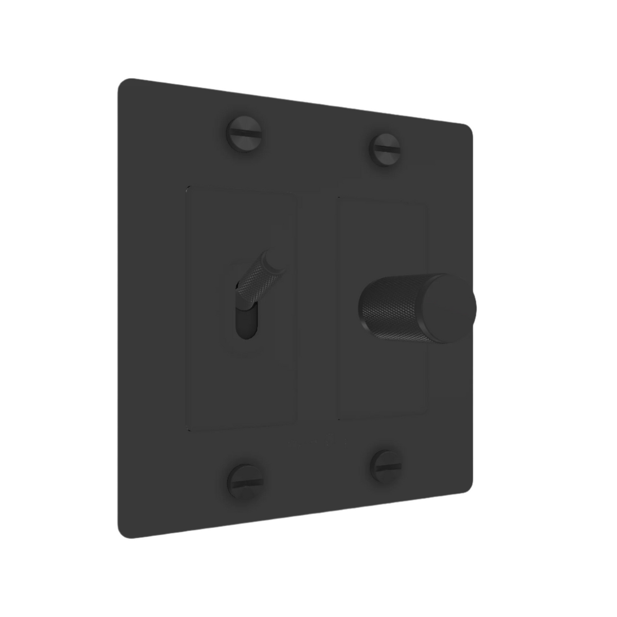 2G Toggle & Dimmer / Cross / Without Logo / Black / Black | Light House Co.