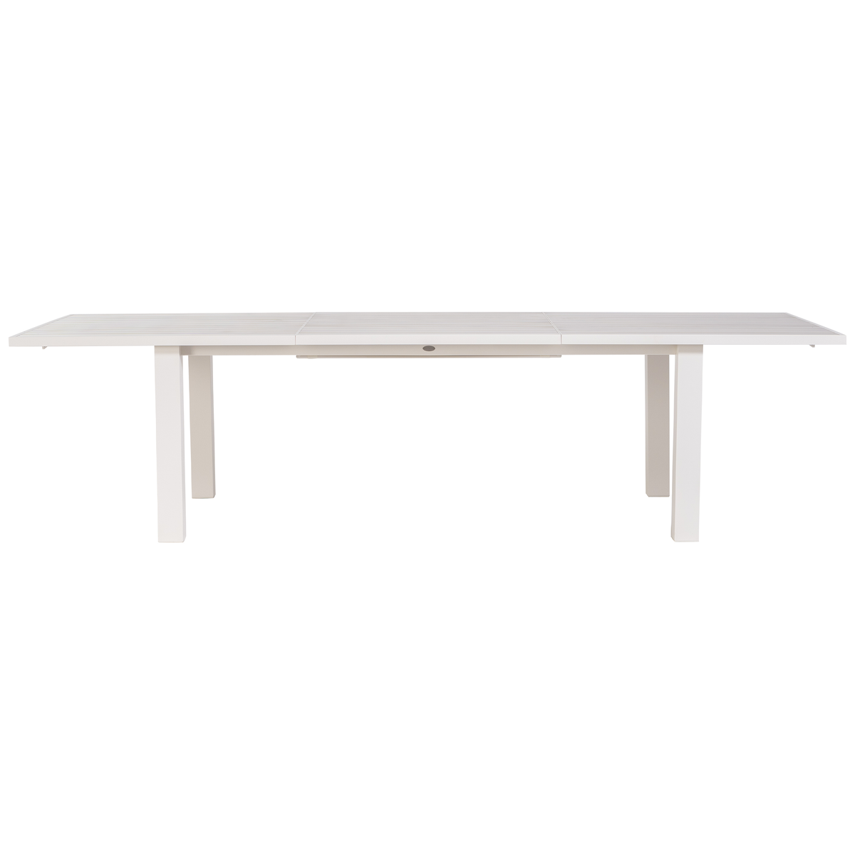 Mezo Extendable Dining Table With Alum Slat Top | Light House Co.