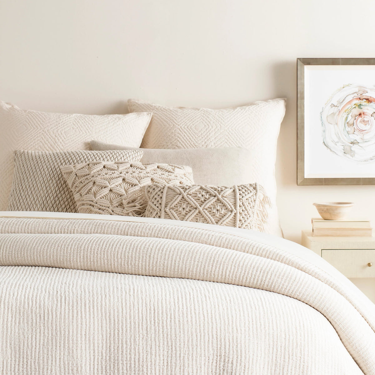 Hoyt Coverlet | Alabaster | Light House Co.
