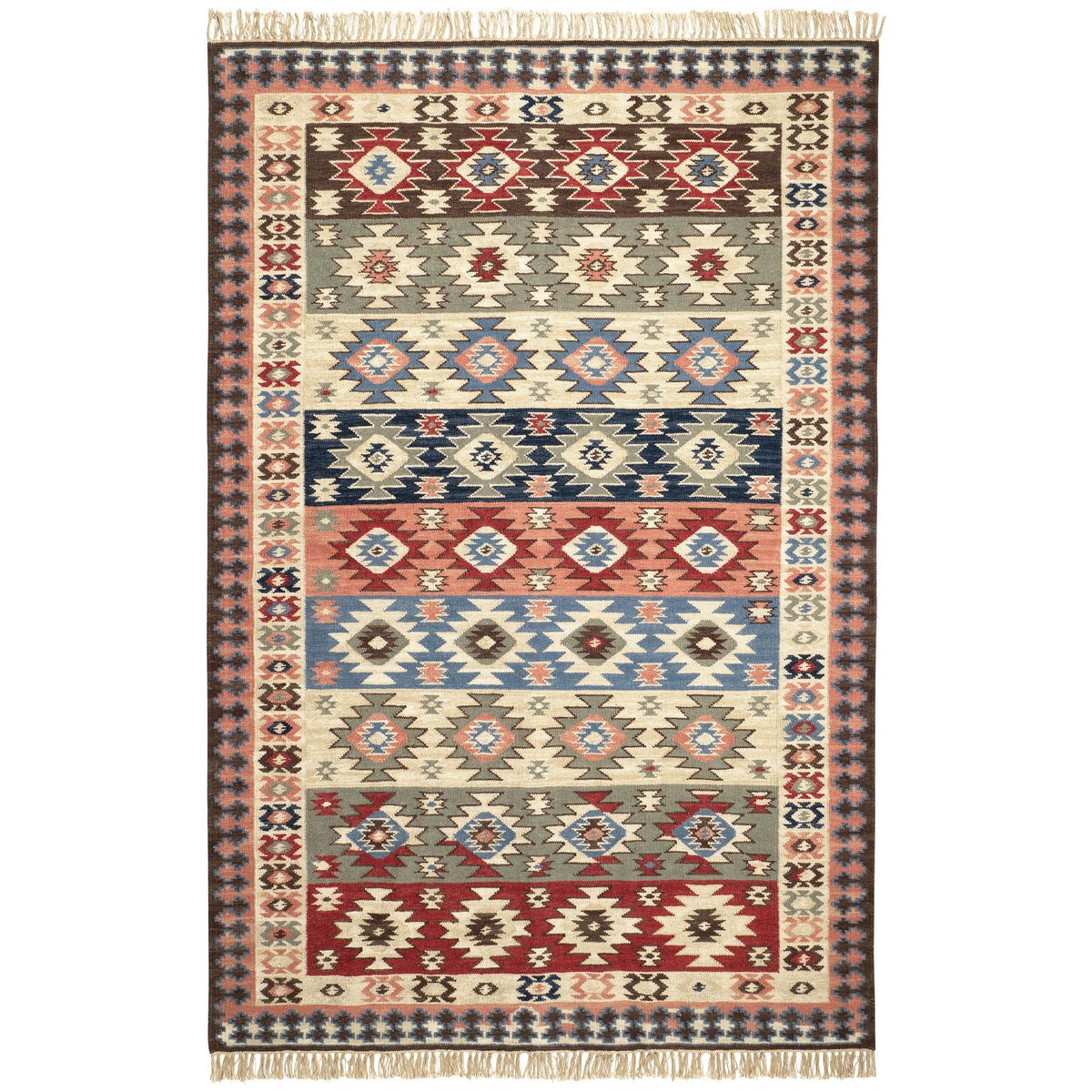 Balsam Kilim Multi Handwoven Wool Rug | Light House Co.
