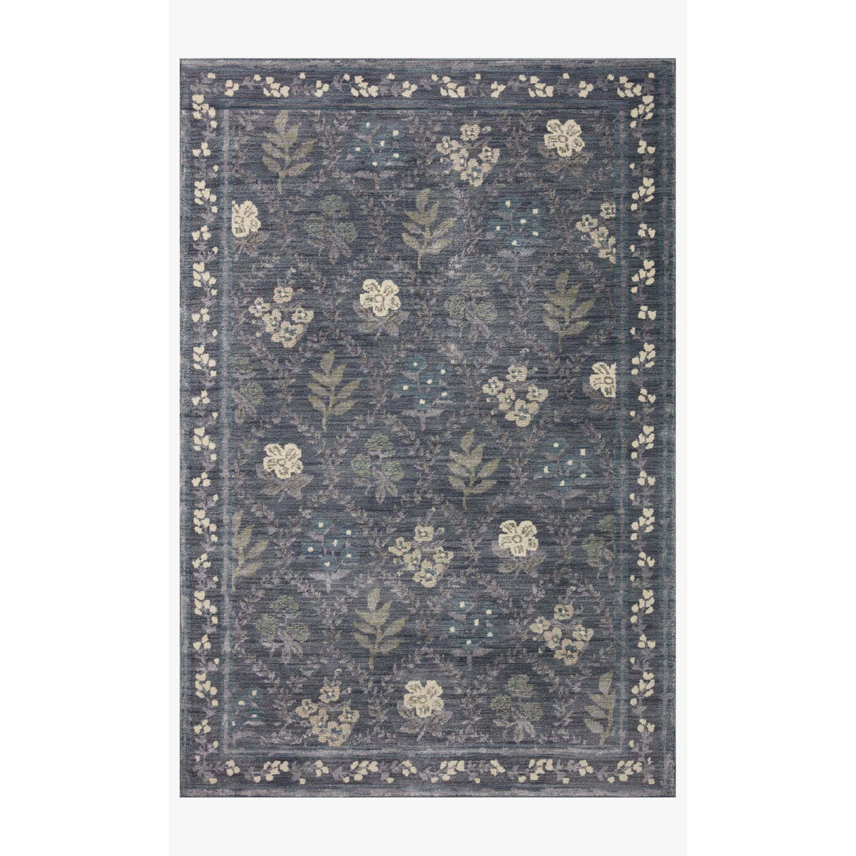 Fiore Hawthorne Navy Rug | Rifle Paper Co. x Loloi | Light House Co.