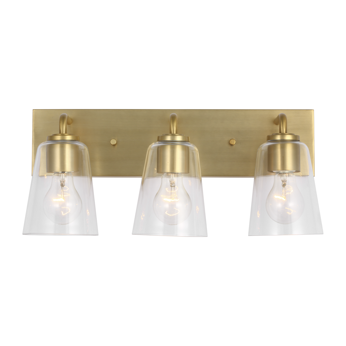 Miles Large Clear Glass Vanity | Light House Co.