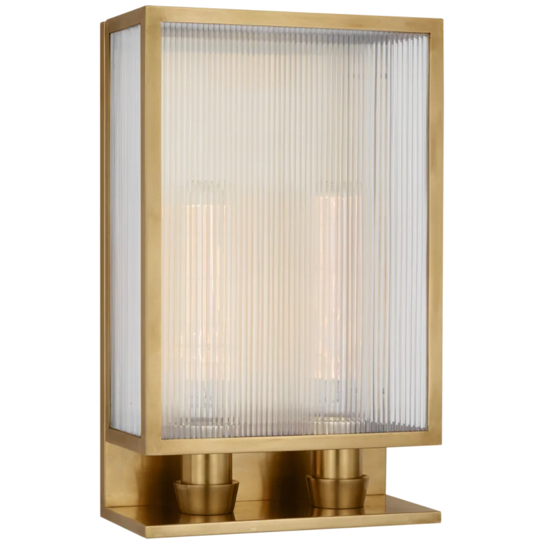 York 16" Double Box Sconce | Light House Co.