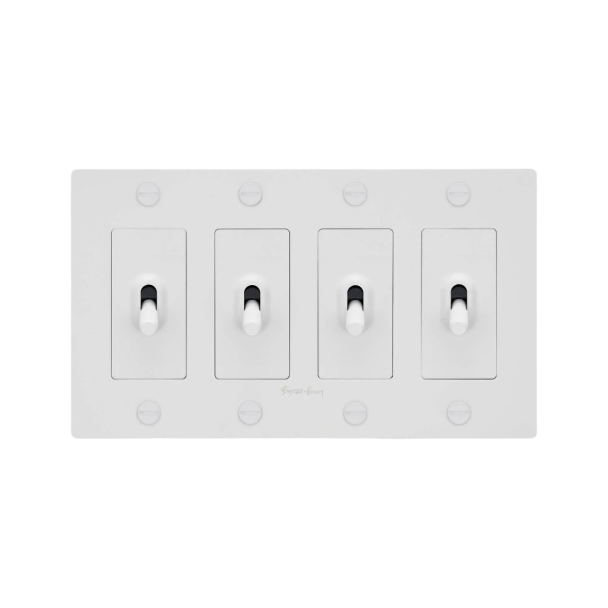 4G Toggle Switch / Cross / With Logo / White | Light House Co.
